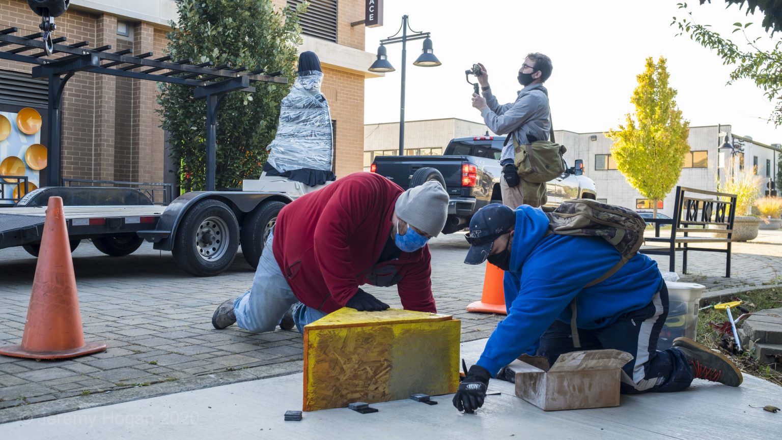 Captain Kathryn Janeway statue installed along B-Line; unveiling ...