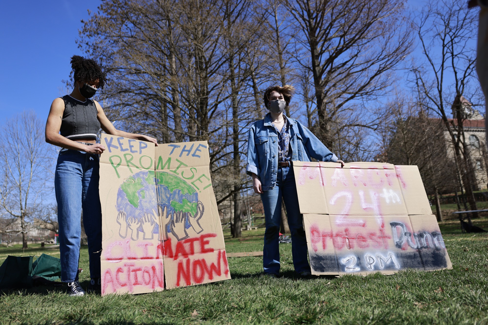 Activists gather in Dunn Meadow Friday before “March Against Madness ...