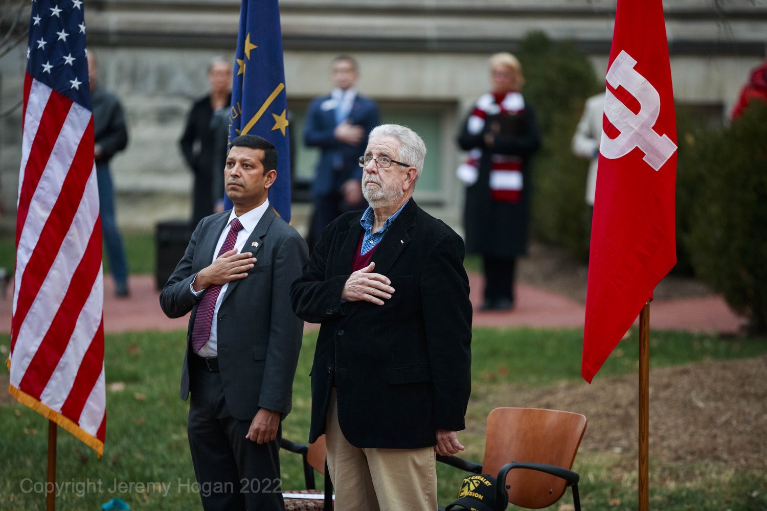 Gallery: Veterans Day flag raising ceremony at Indiana University - The ...