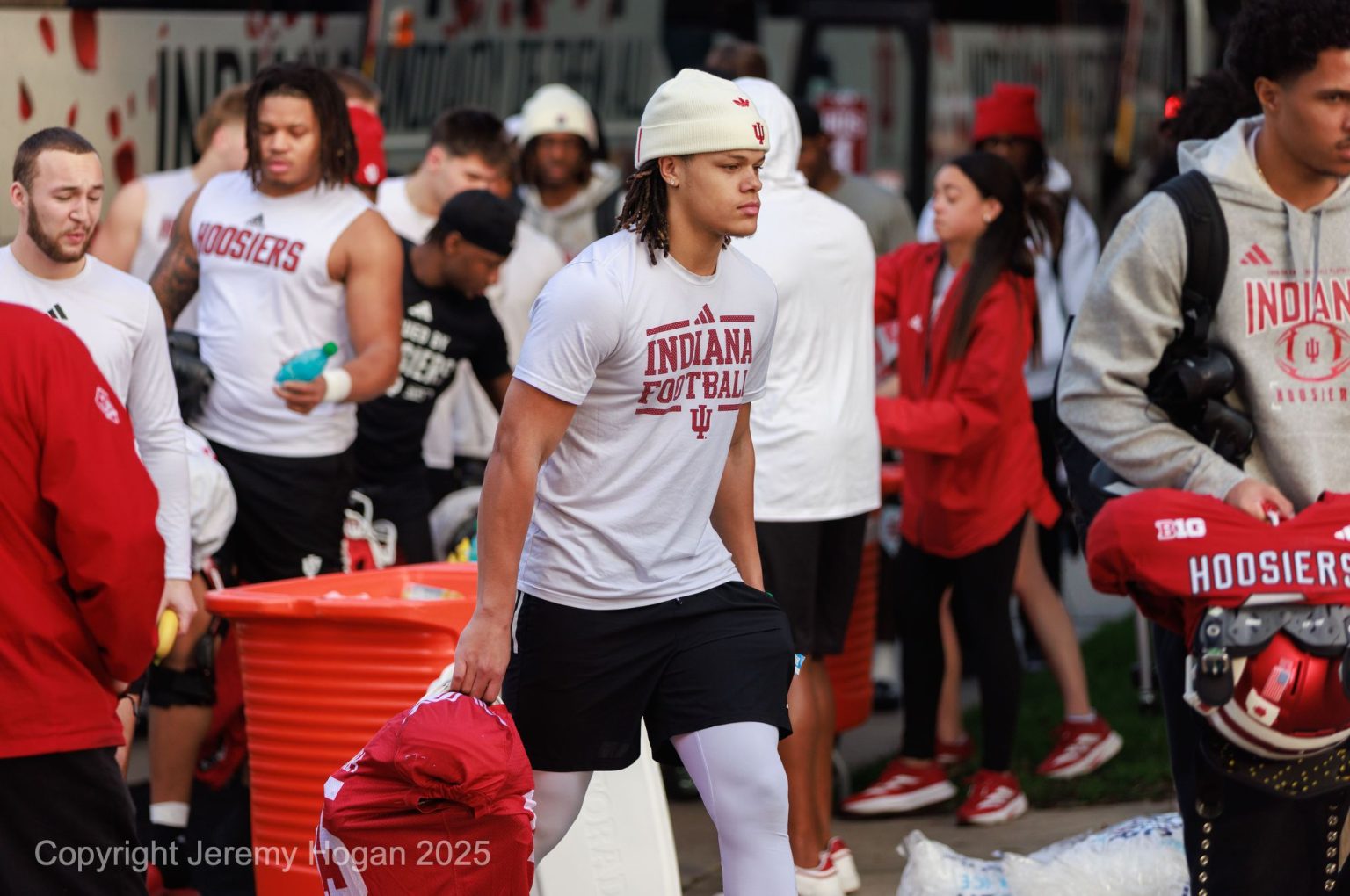 Photos: Indiana University Football Practice Los Angeles, December 30 ...