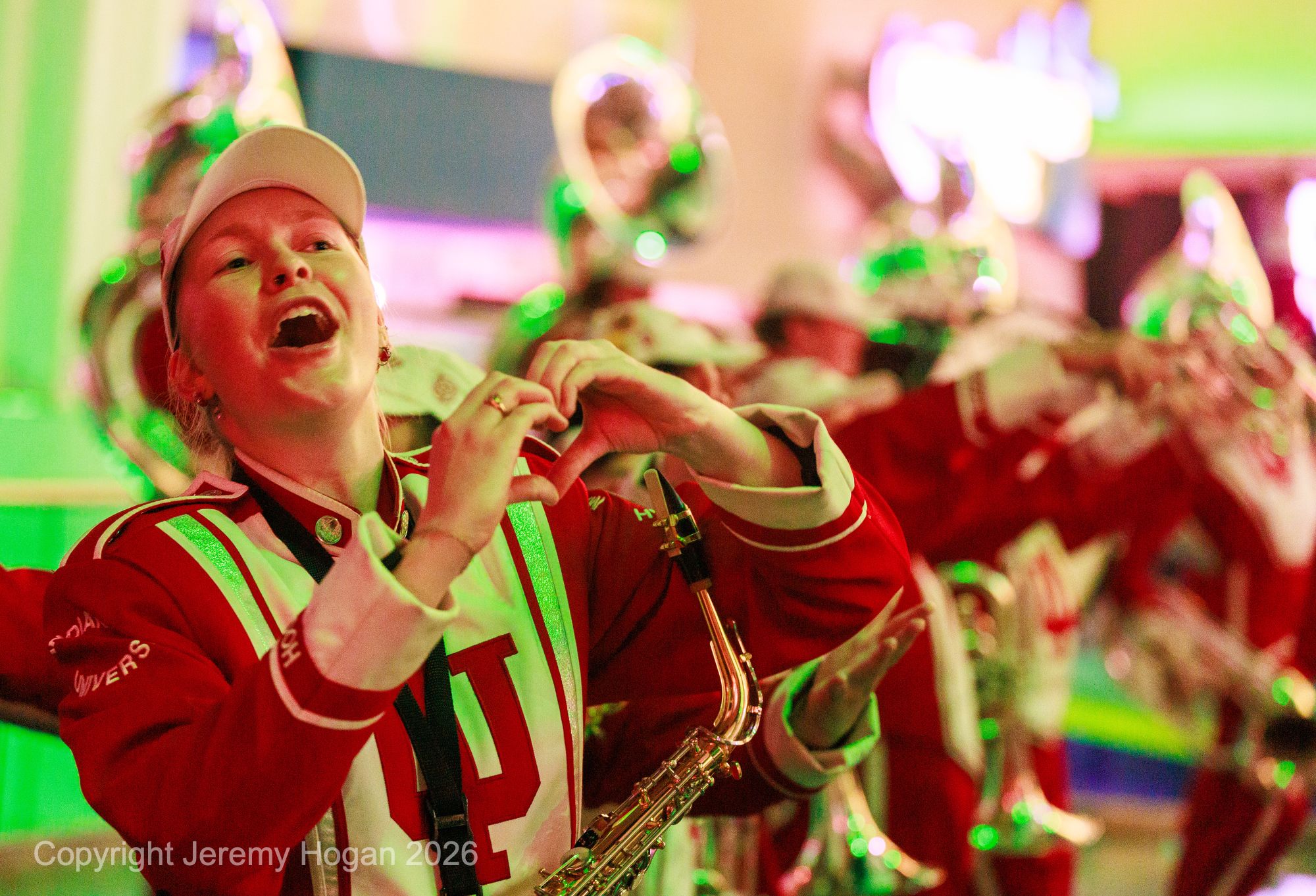 Photos: IU Marching Hundred Performs at Pep Rally Before Peach Bowl in ...